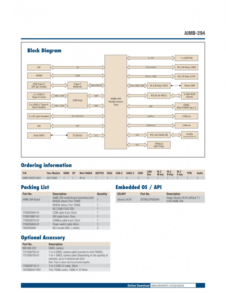 AIMB-294 product document page 2