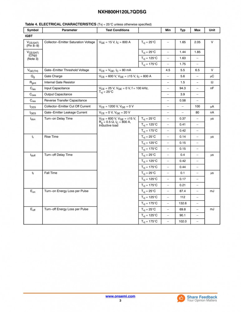 NXH800H120L7QDSG document page 3