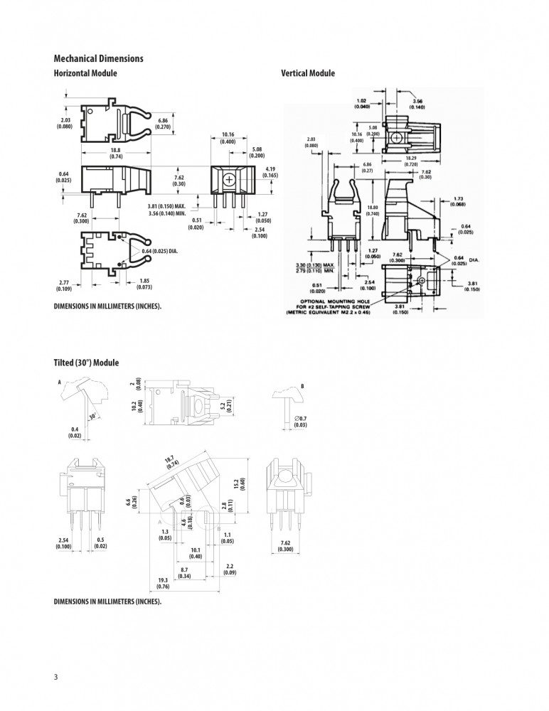 AFBR-1644Z datasheet page 3