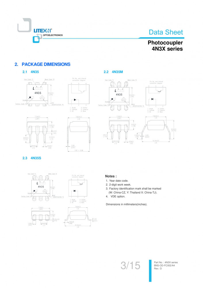 4N37S datasheet page 4