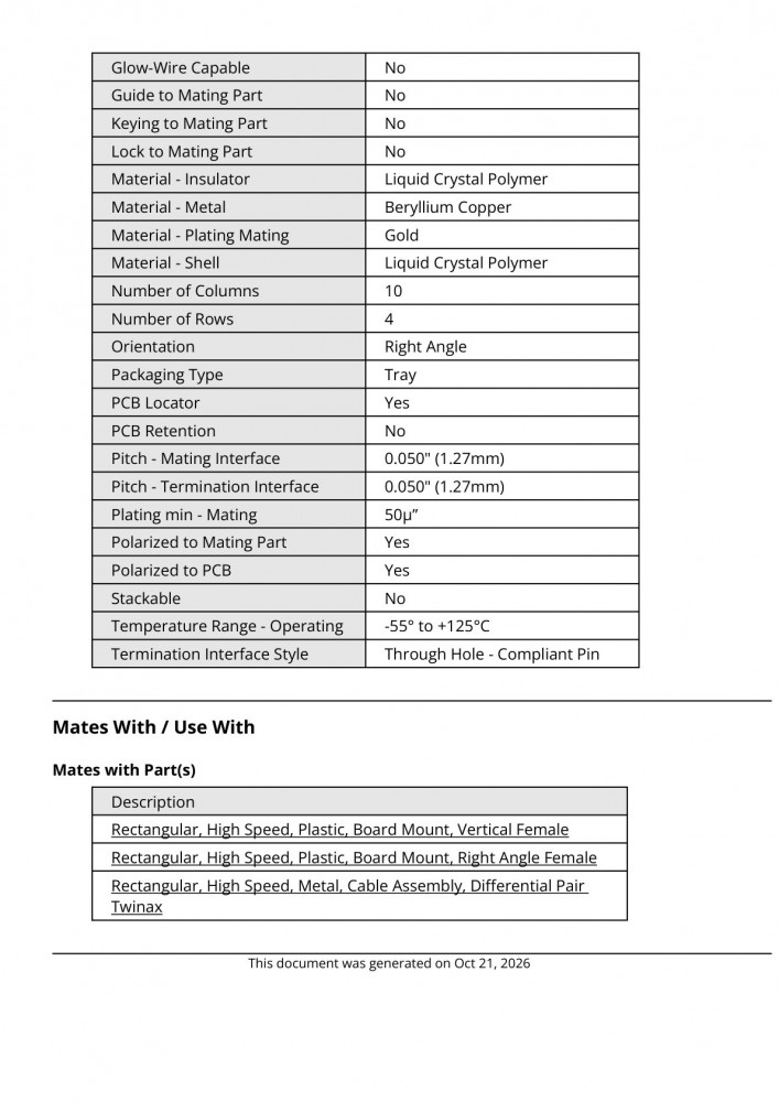 Technical document image 2 for VSRAM-04-10-50-00