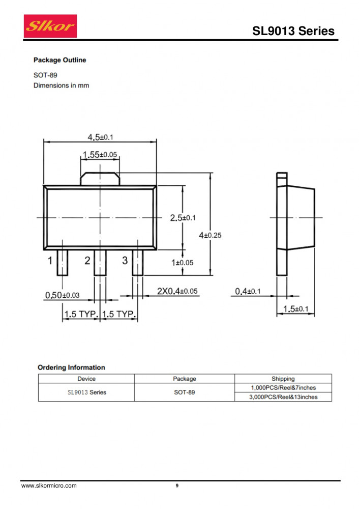 SL9013 datasheet page 9