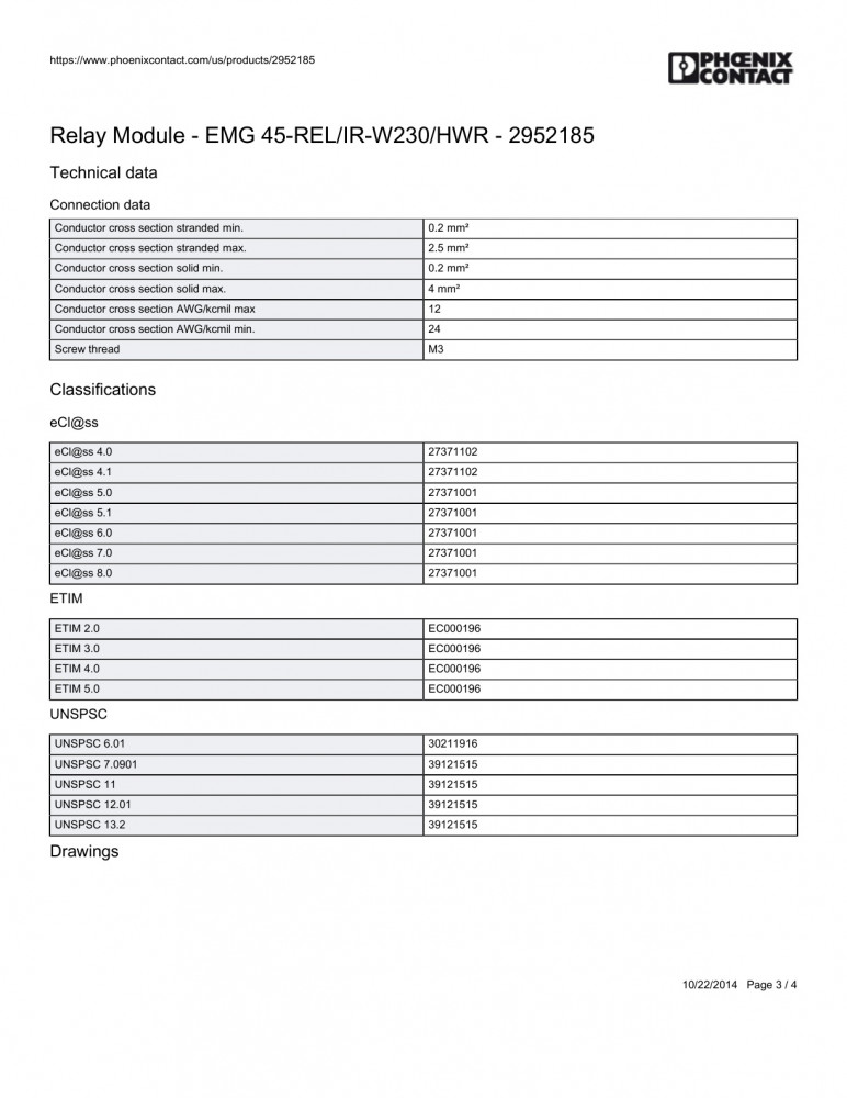 Phoenix Contact 2952185 technical document page 3