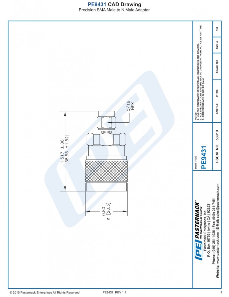 PE9431 technical document page 4