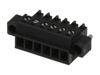 3.81mm Pitch Eurostyle Horizontal Plug, with Retention Screws, 6 Circuits for sale