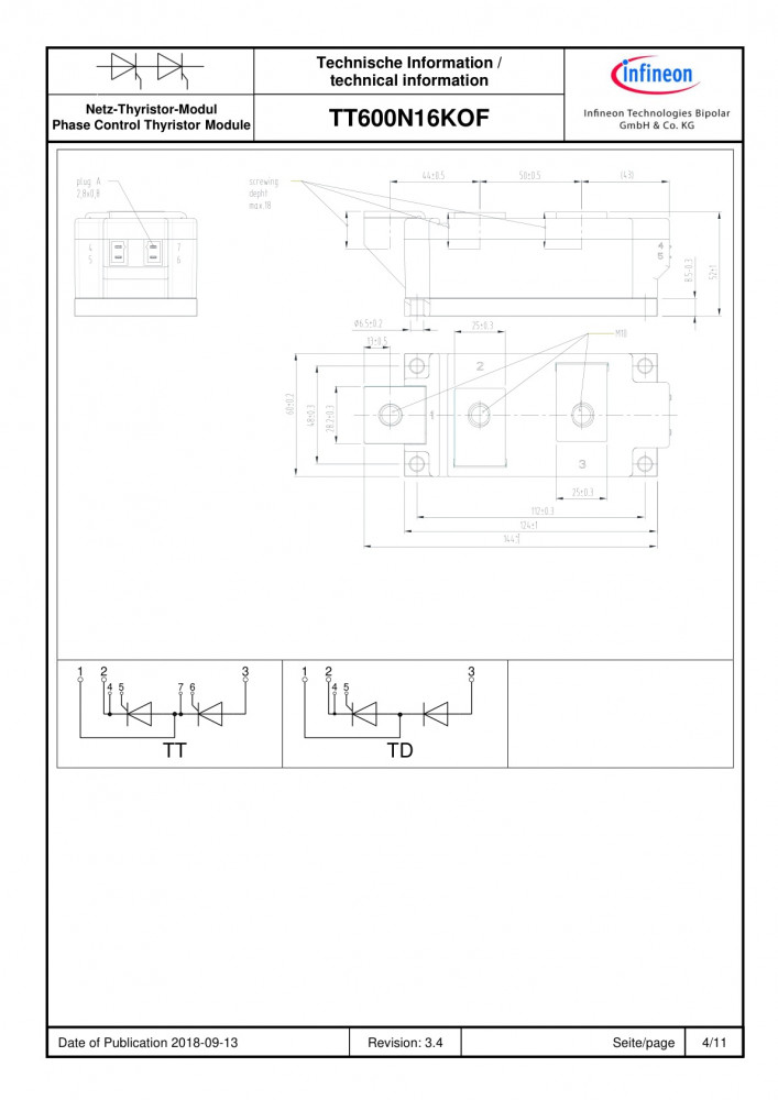 TD600N16KOF TIM technical document page 4