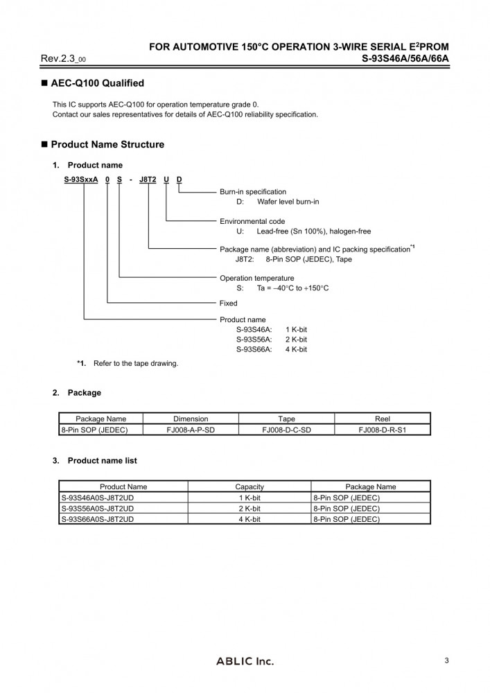 S-93S46A/56A/66A datasheet page 3