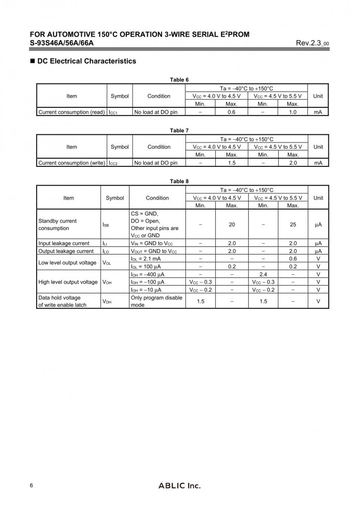 S-93S46A/56A/66A datasheet page 6