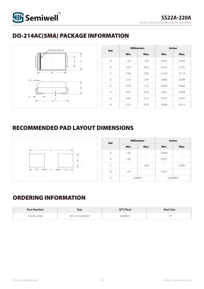 SS210A datasheet page 4