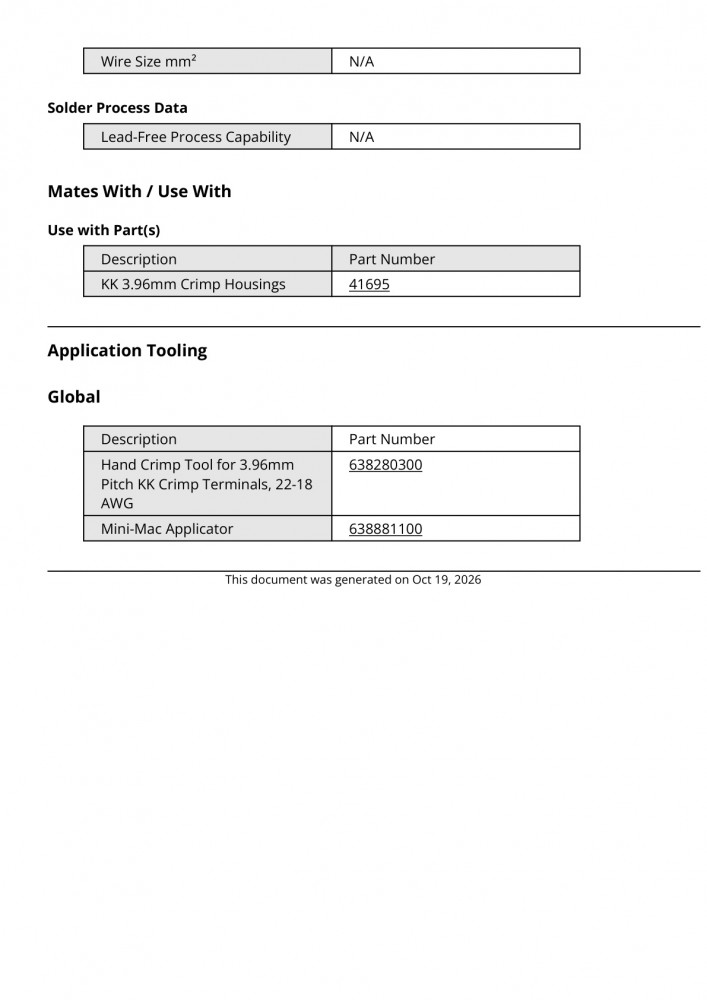 KK 396 product specification page 3