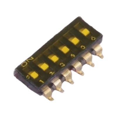 DORABO DM-2P-BK-LTR DIP Switch