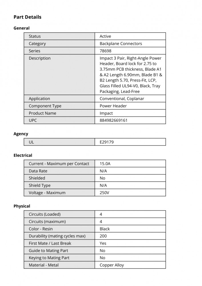MOLEX 786981044 document image, page 2