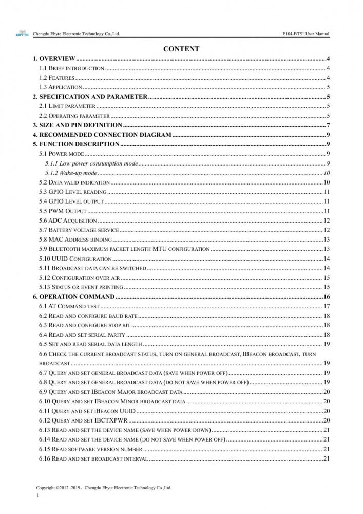 E104-BT51 manual page 2