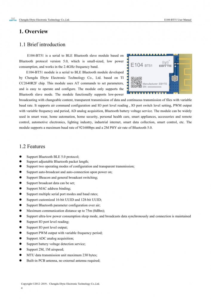 E104-BT51 manual page 5