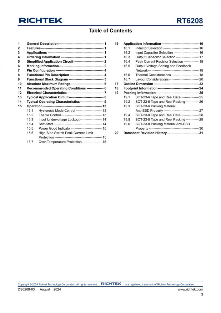 RT6208 technical document page 3