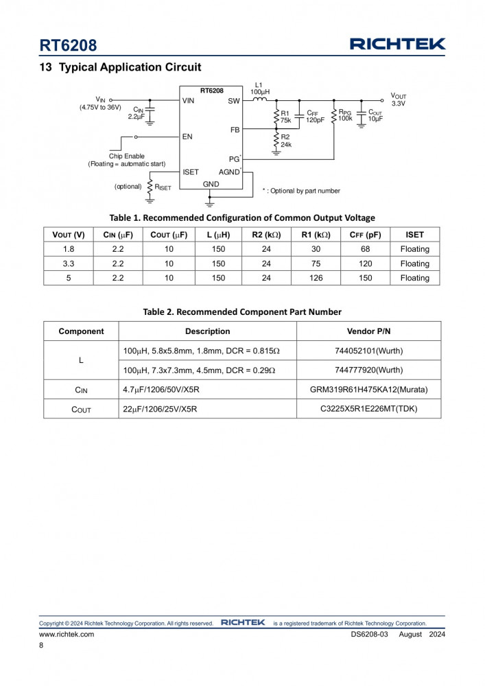 RT6208 technical document page 8