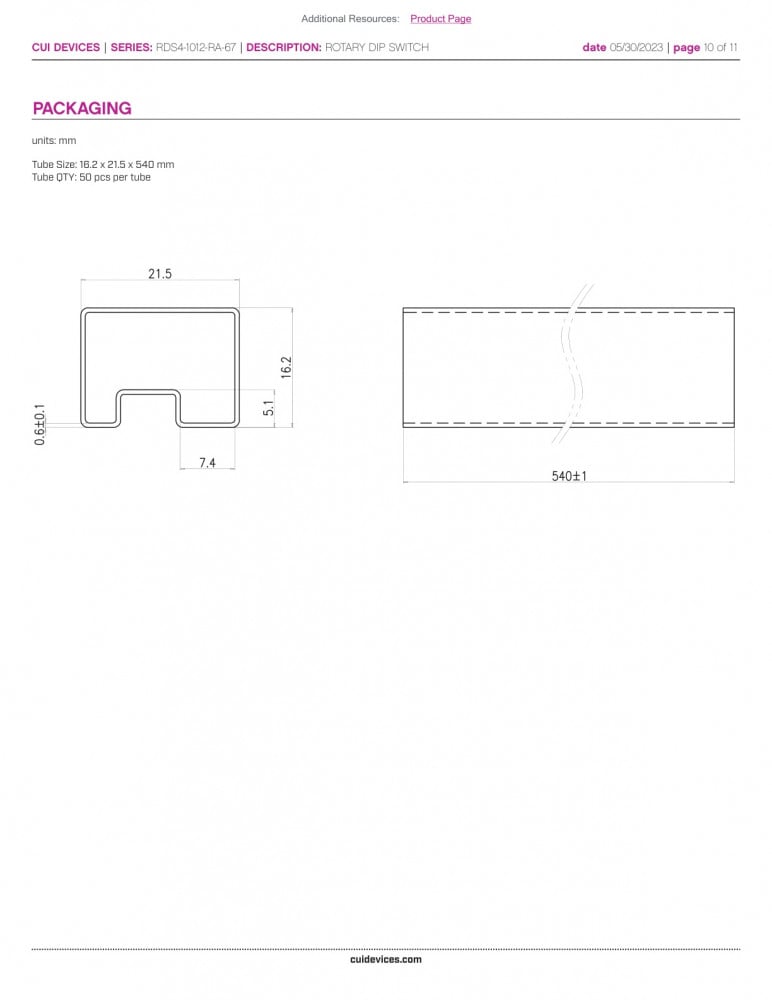 CUI RDS4 series datasheet page 10