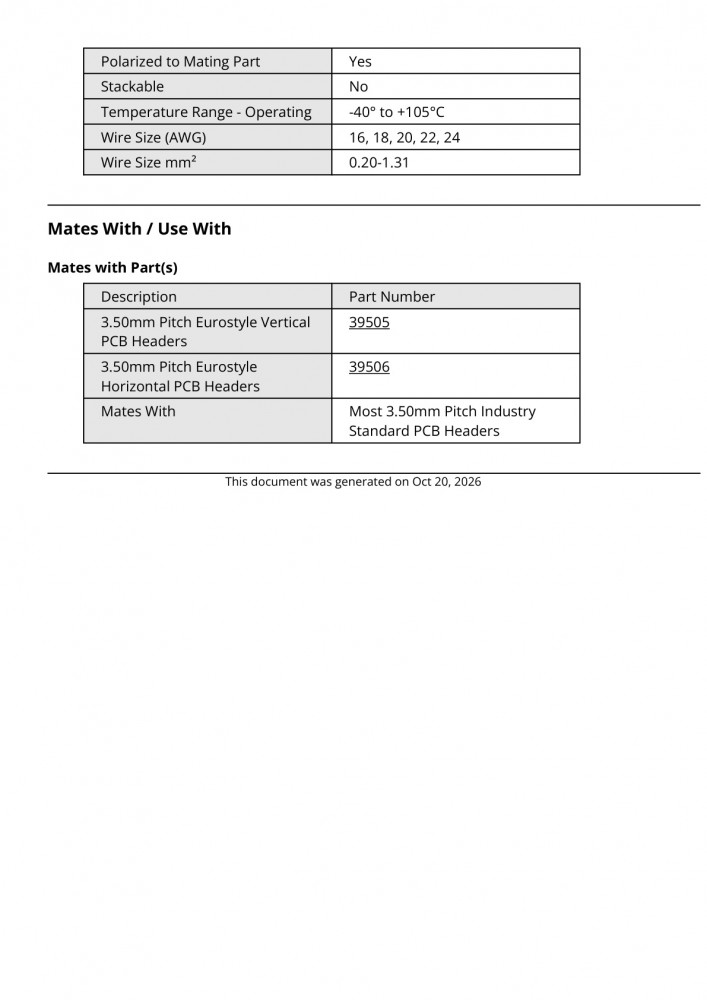MOLEX 395077017 technical document image, page 3