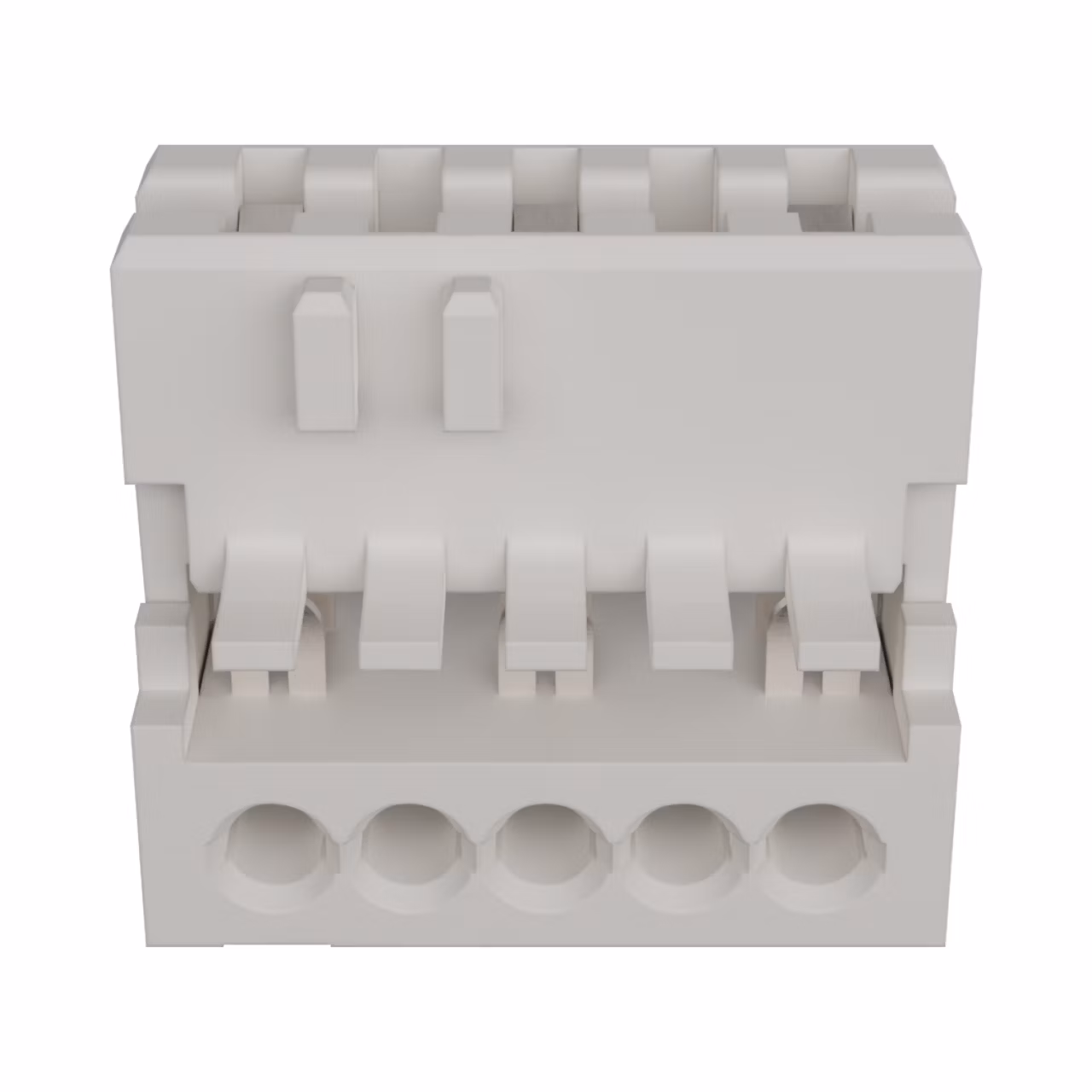Appli-Mate RAST 2.5 Female Connector, 5.00mm Pitch, 3 Circuits, Position A, D, E and F Removed, Open Endwalls for sale