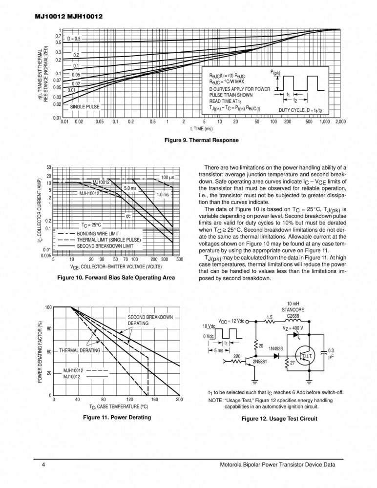MJH10012 datasheet page 4