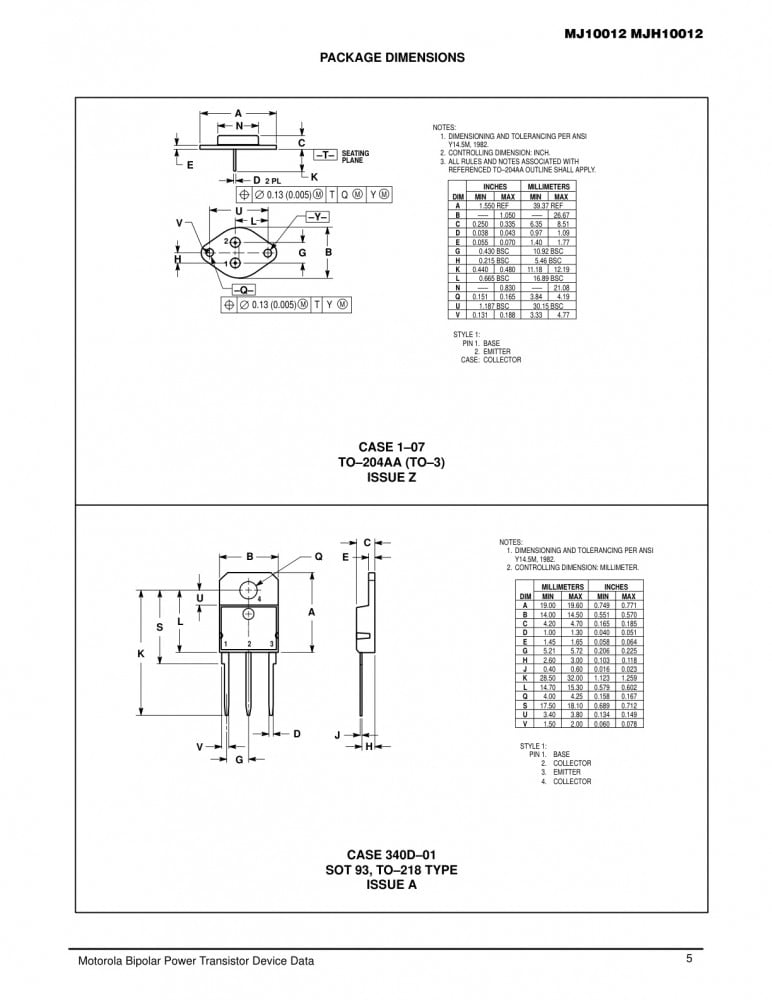 MJH10012 datasheet page 5