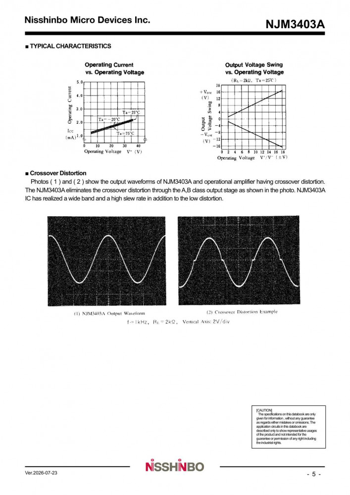 NJM3403A technical document, page 5