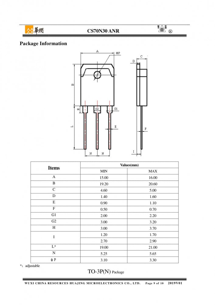 CS70N30ANR datasheet page 9
