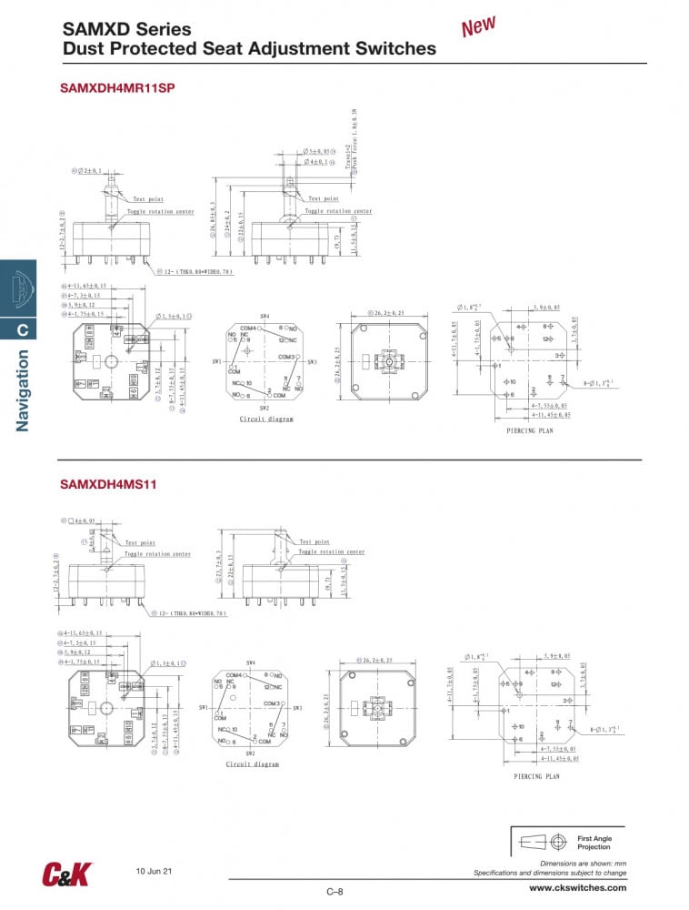 SAMXD series datasheet page 5