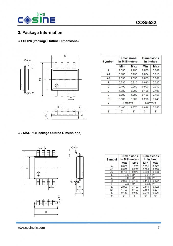 COS5532MR datasheet page 7