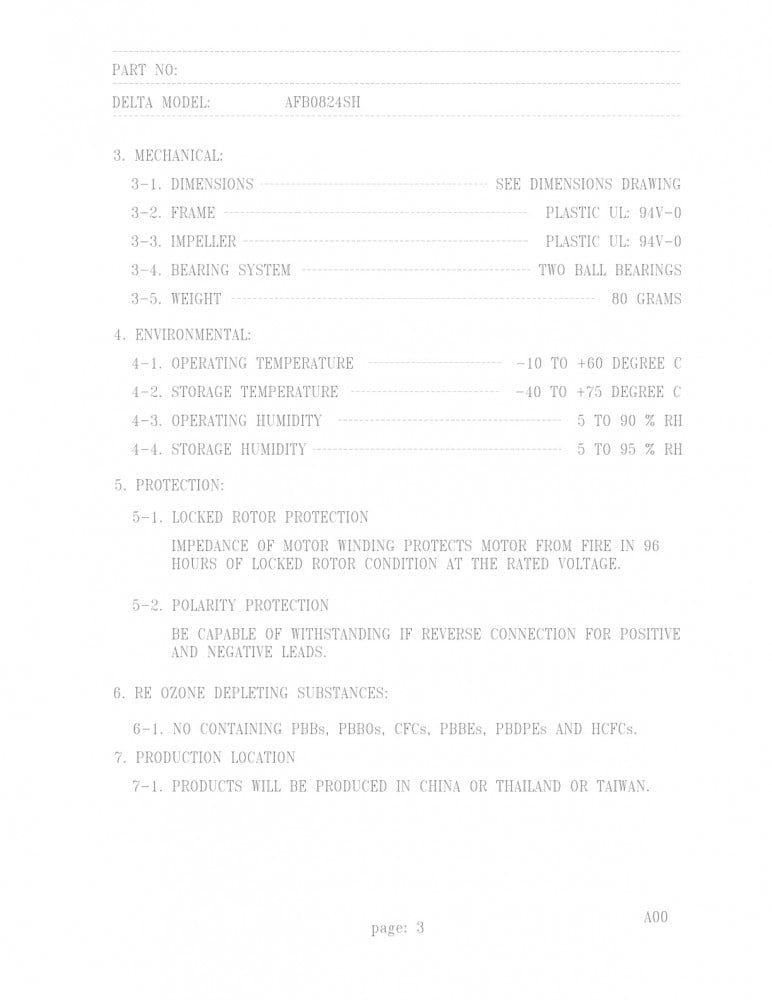 AFB0824SH specification page 3