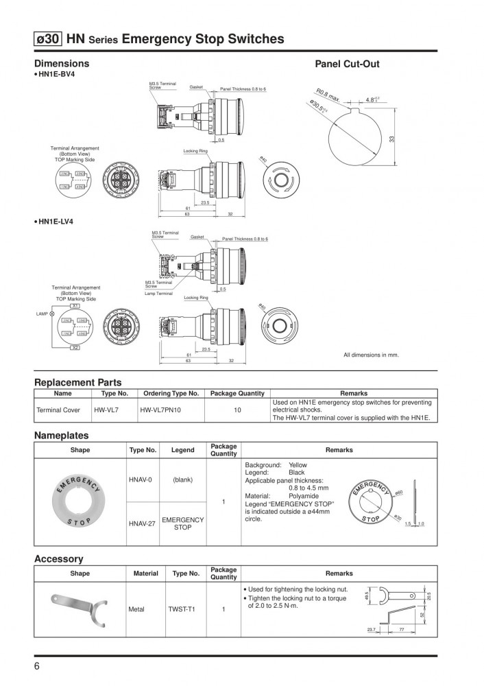 IDEC ALN2FL document page 6