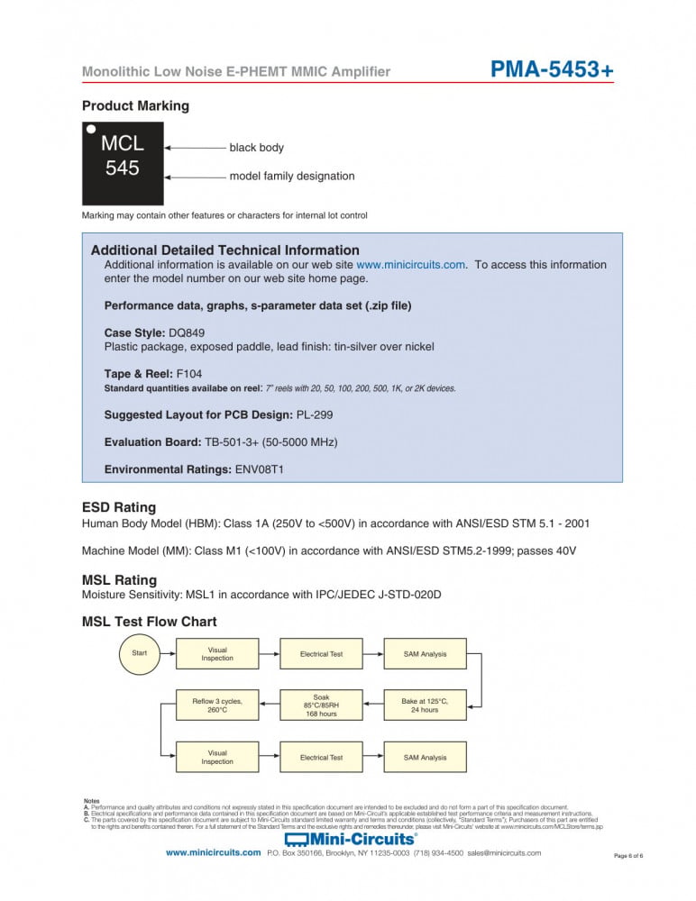 PMA-5453+ datasheet page 6