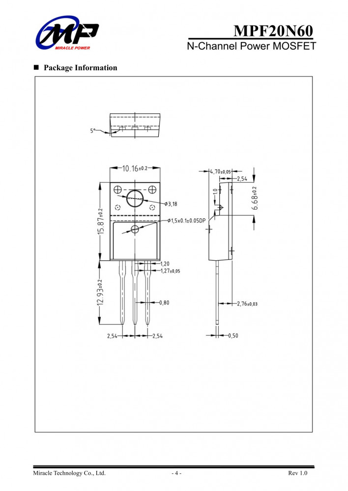 MPF20N60 datasheet page 4
