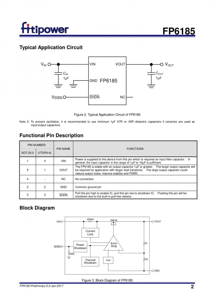 FP6185 datasheet page 2