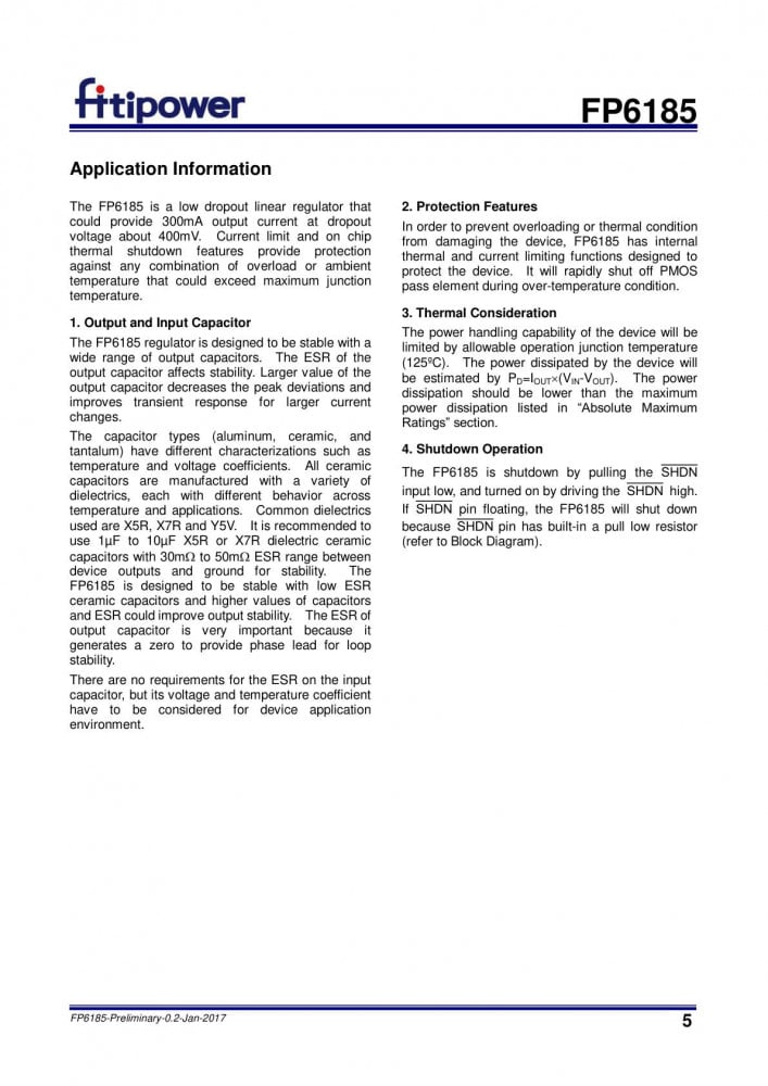 FP6185 datasheet page 5