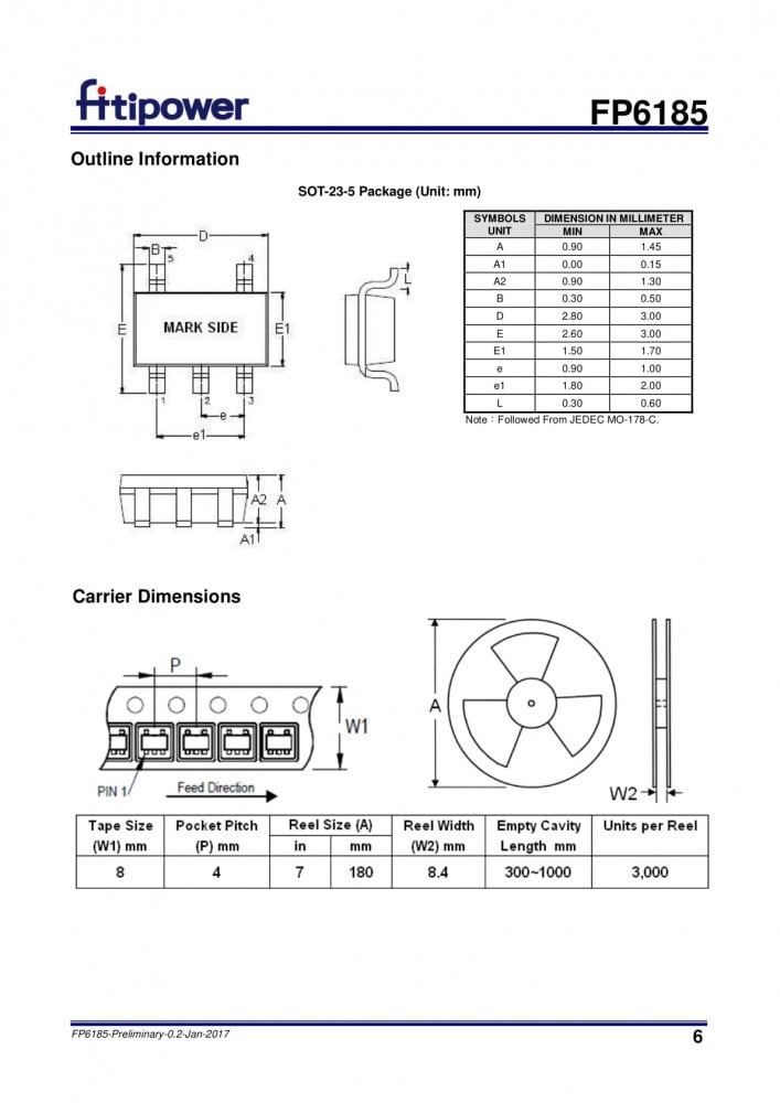 FP6185 datasheet page 6