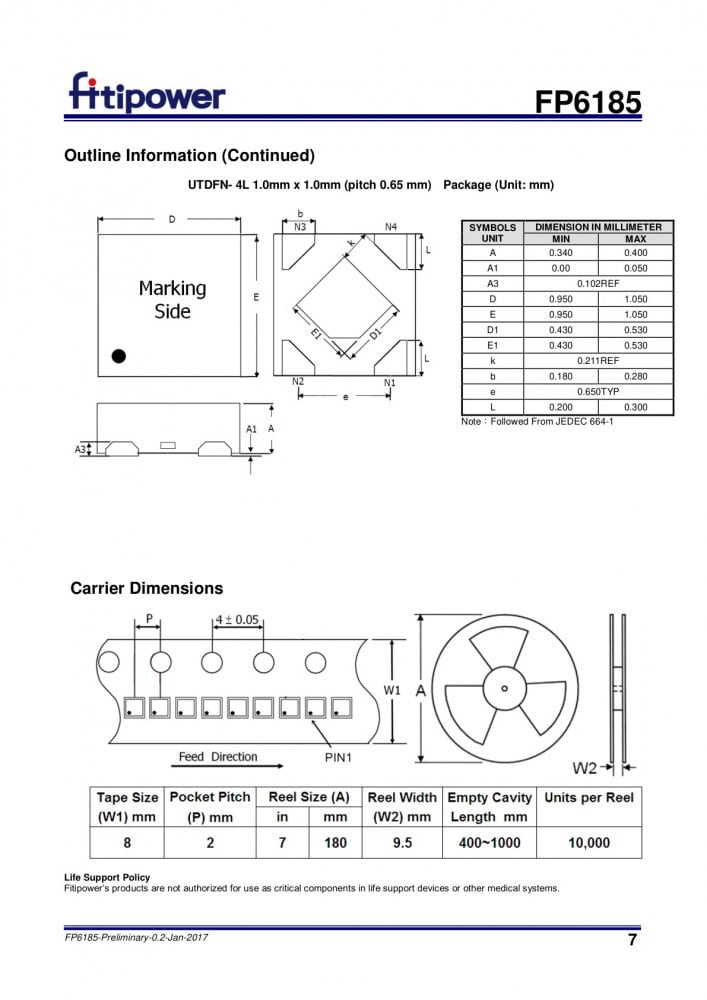 FP6185 datasheet page 7
