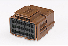 2.54mm Pitch MOX Receptacle Housing, 6 Circuits, Dual Row, Gray
