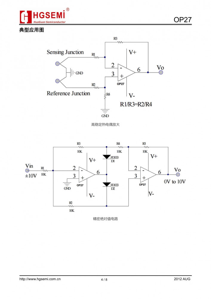 OP27 datasheet page 4