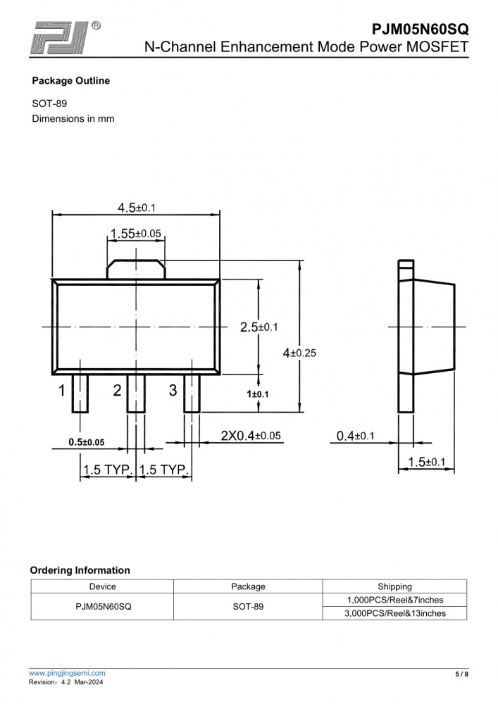 PJM05N60SQ datasheet page 5