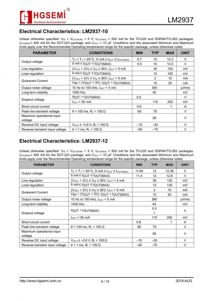 LM2937 datasheet page 6
