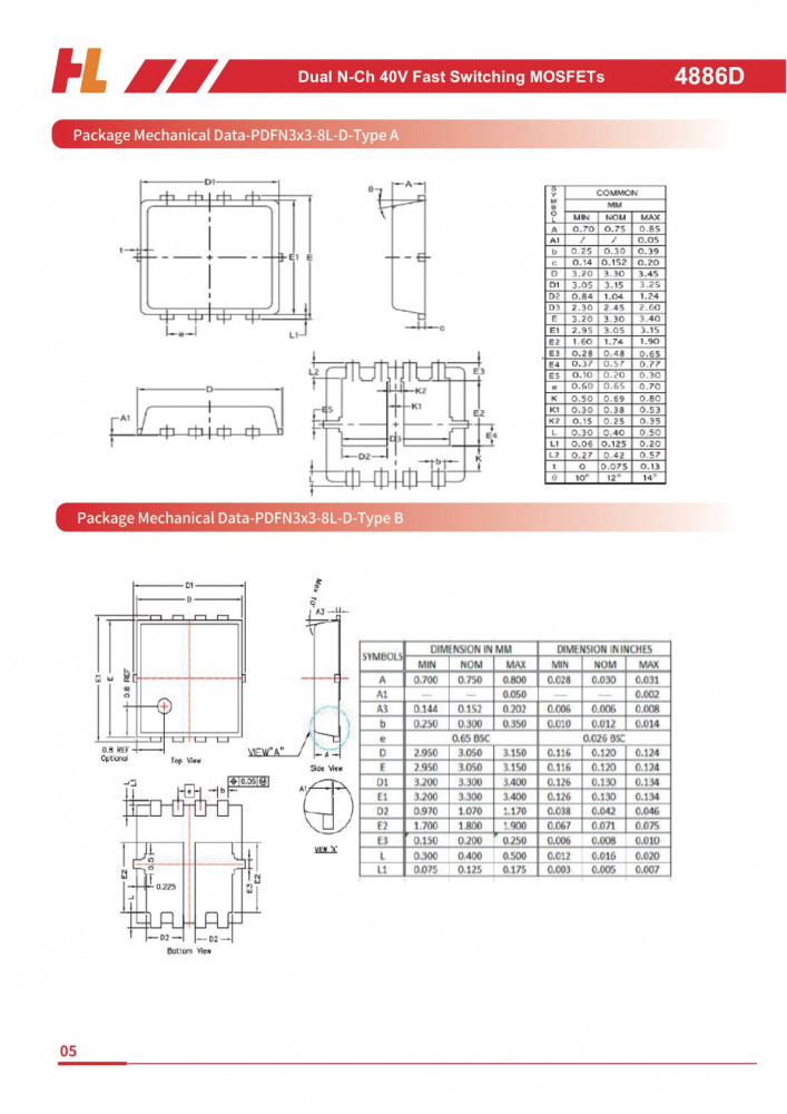 HL 4886D datasheet page 5