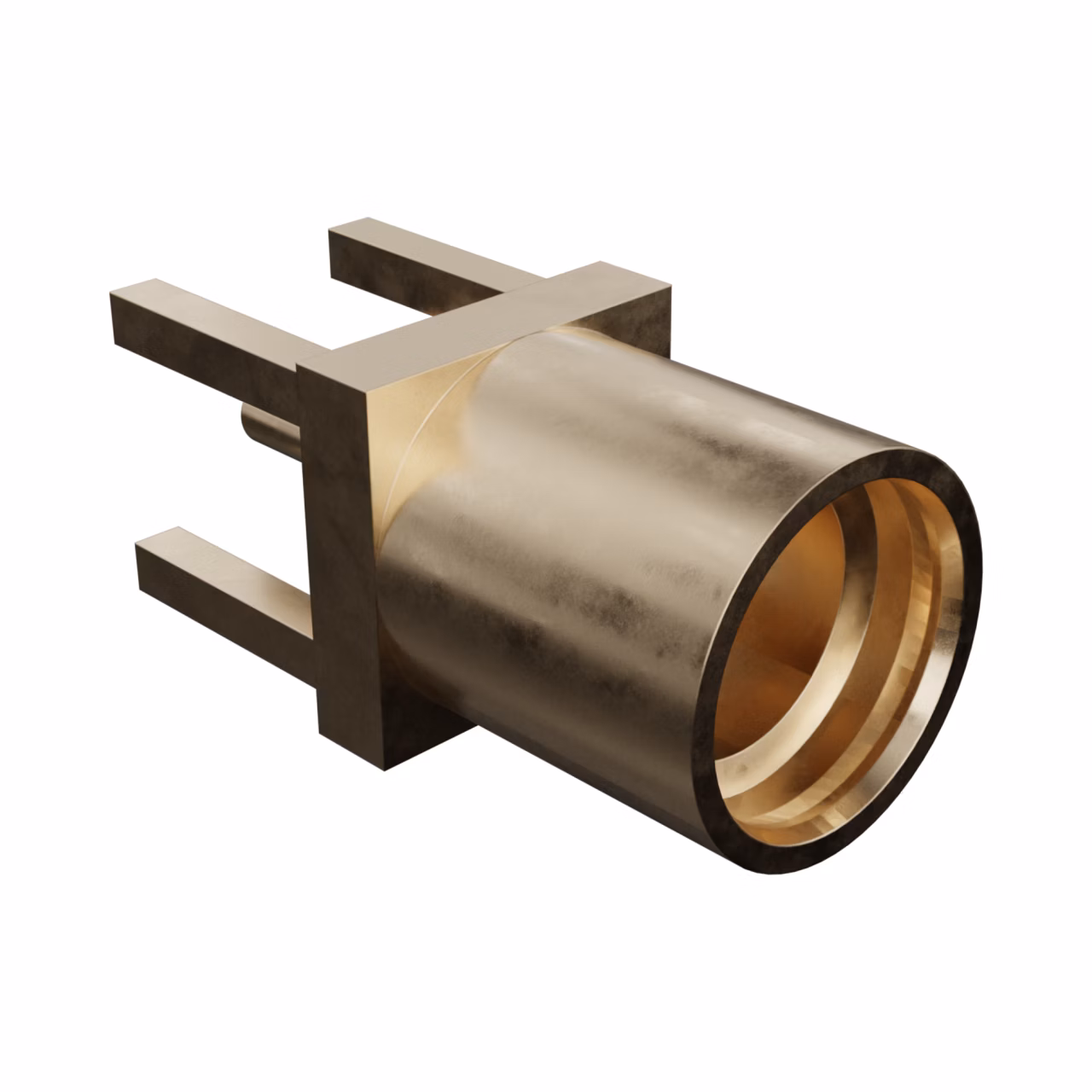 MMCX Jack, Straight, PCB Receptacle, Through Hole, Beryllium Copper Body, Gold (Au) Plated, Non-Magnetic, 3.02mm Leg Length, Bag, 50 Ohms for sale