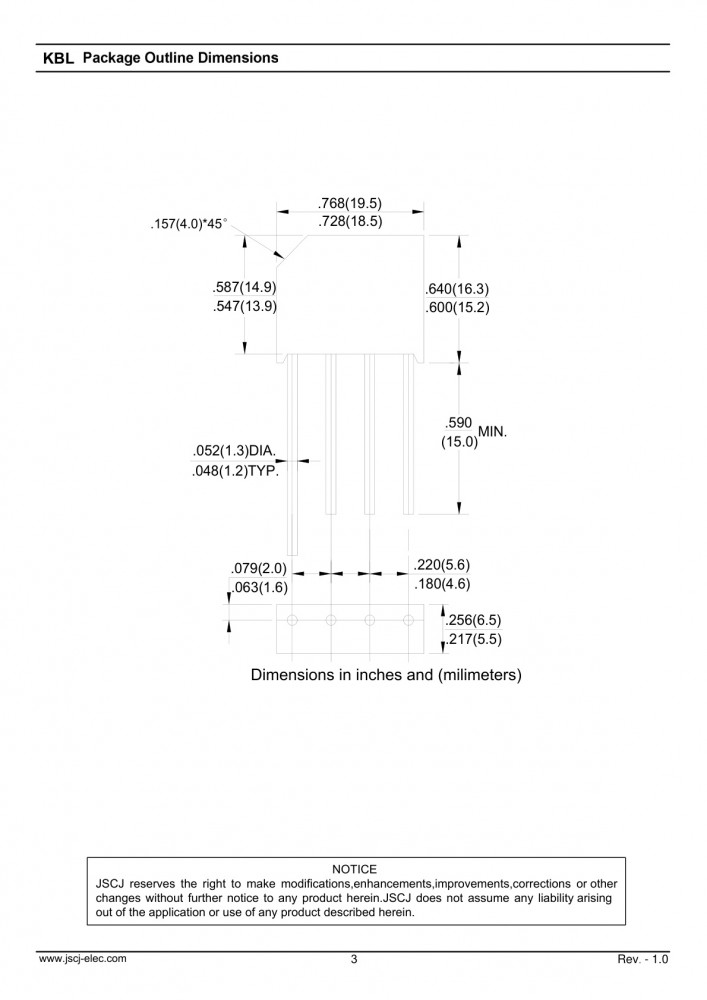 JSCJ KBL406 datasheet page 3