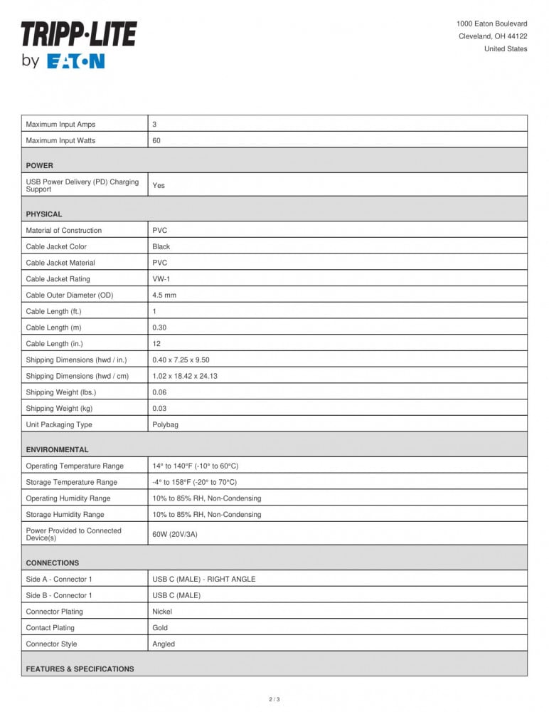 U420-001-RA technical document page 2