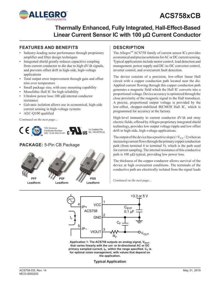 ACS758 datasheet page 2
