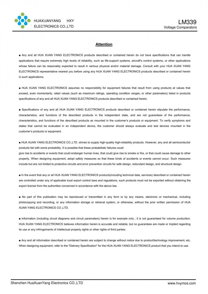 LM339-HXY datasheet page 7