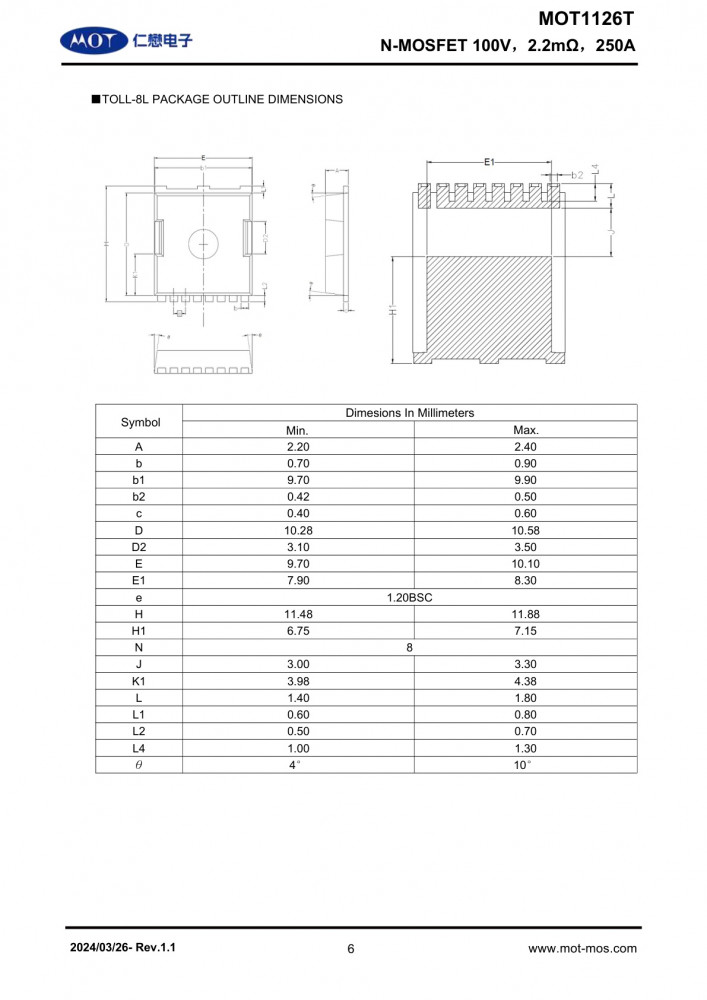 MOT1126T datasheet page 6