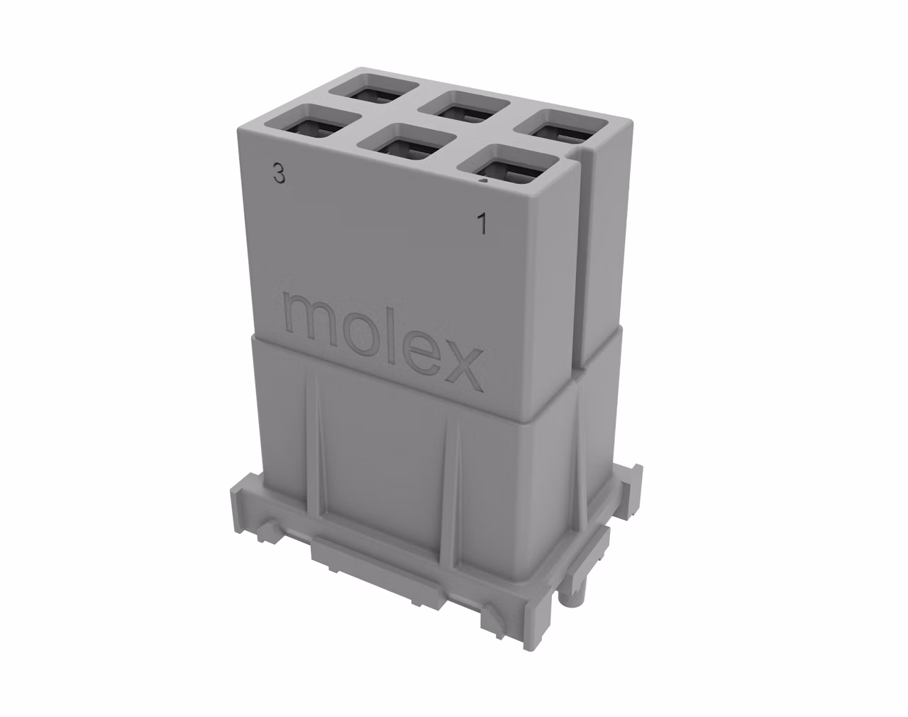 High-Isolation RF Board-to-Board Array Jack, Straight, PCB Receptacle, Gang of 6, Mezzanine Vertical, Tape and Reel, 50 Ohms for sale