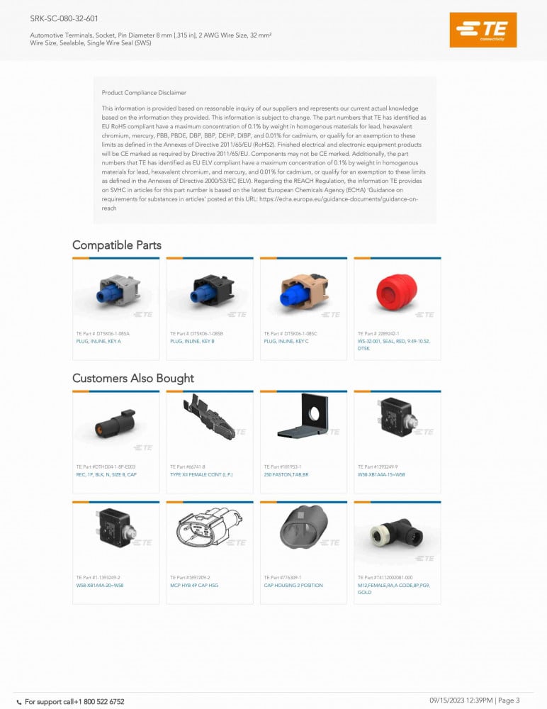 SRK-SC-080-32-601 technical document page 3